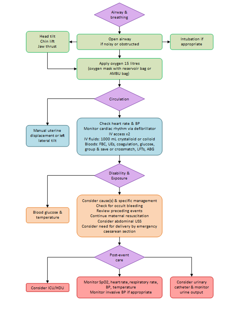 Maternal collapse: non-cardiac arrest | Right Decisions